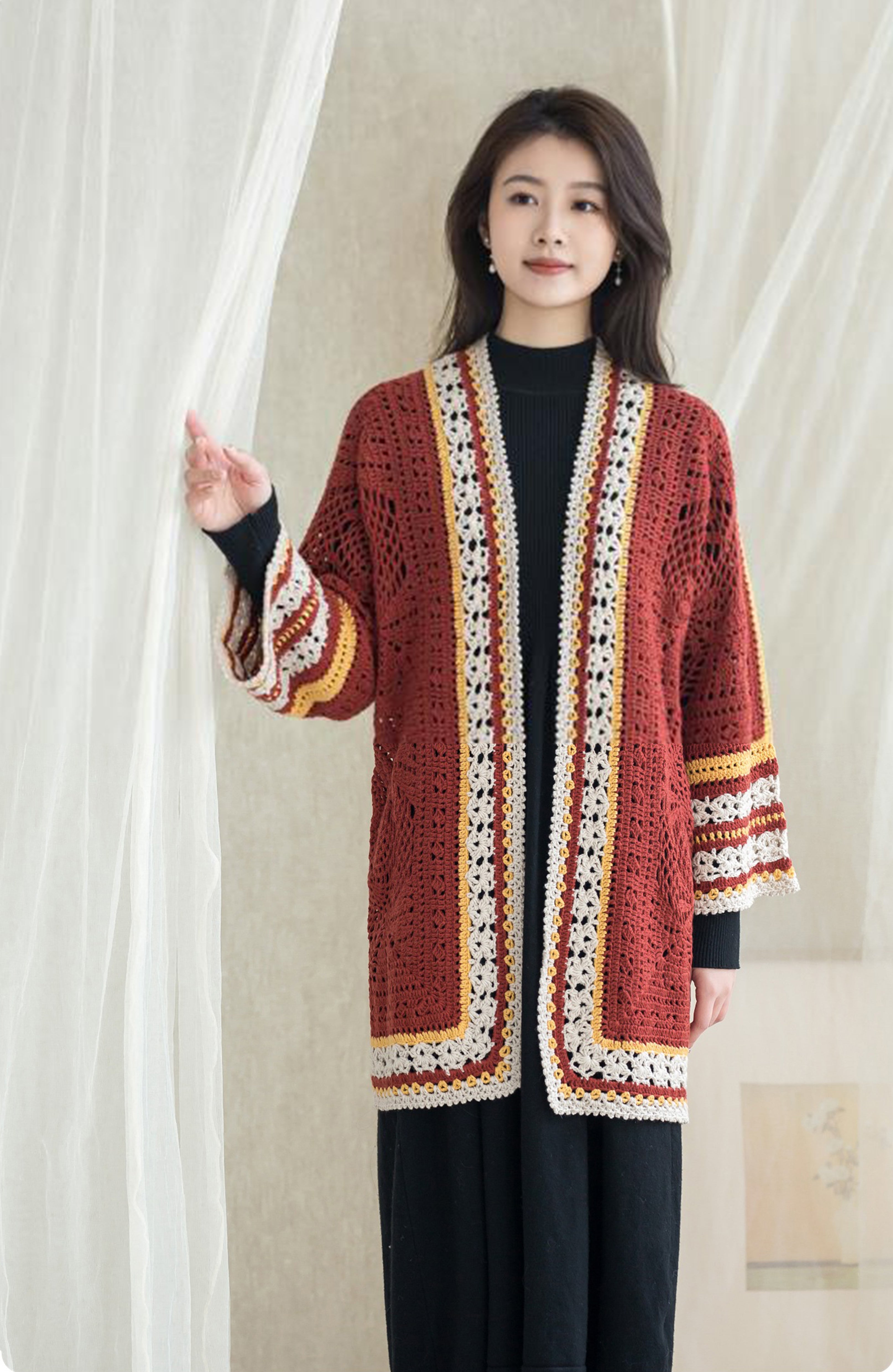 Grace Song Cardigan Crochet Pattern – Susan's Family Crochet Yarn