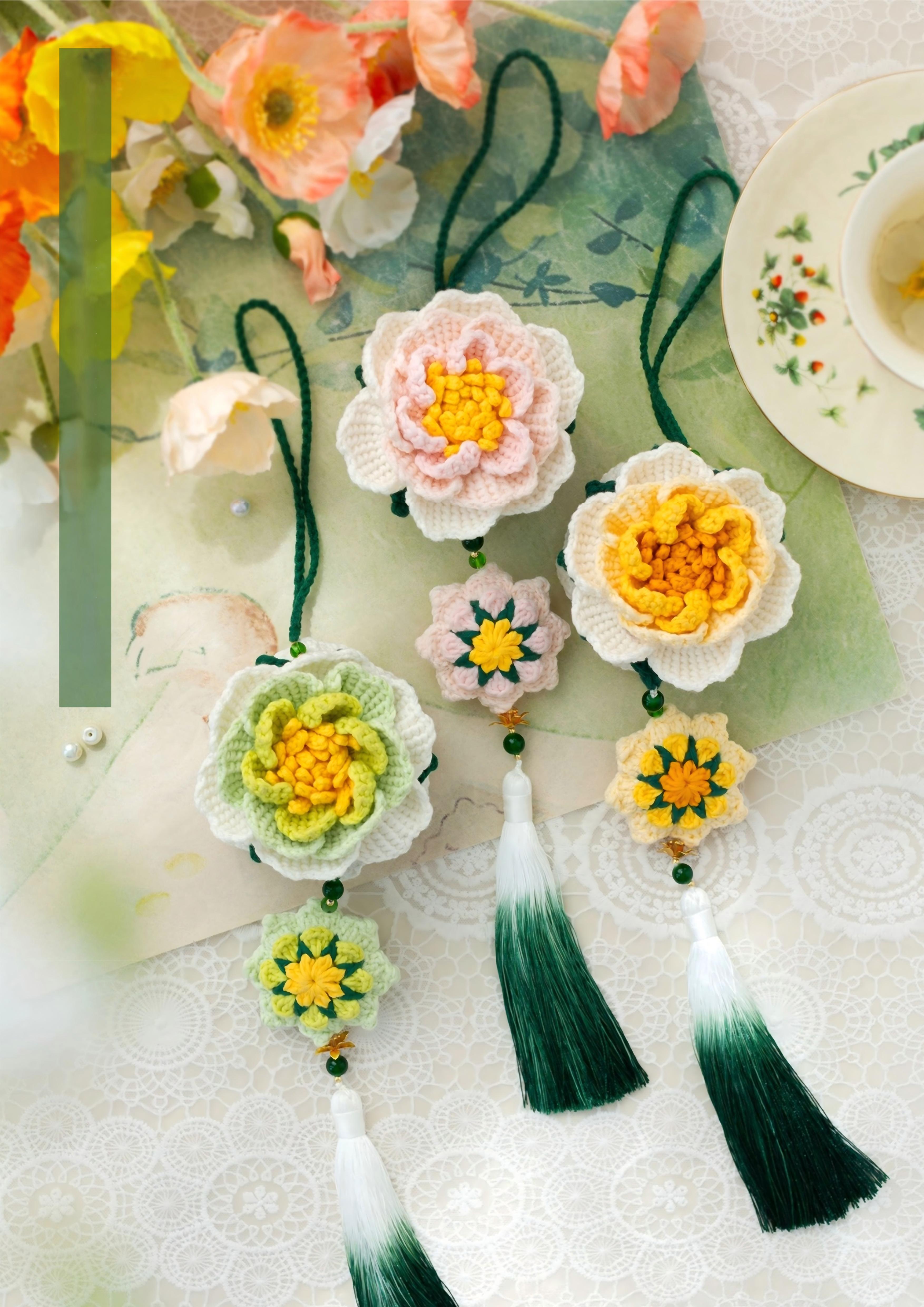 Luo Shen's Peony Crochet Pattern – Susan's Family Crochet Yarn