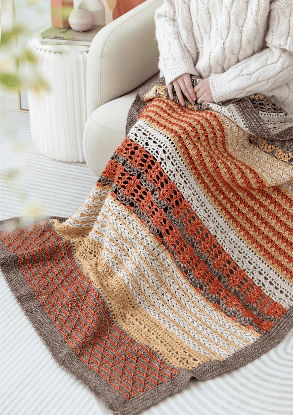 Wood Fog Blanket Crochet Pattern – Susan's Family Crochet Yarn